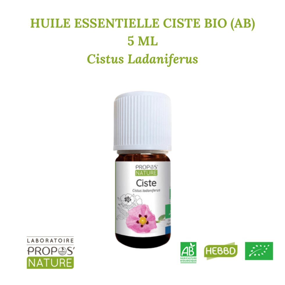 CISTE BIO (AB) - HUILE ESSENTIELLE 5 ML - Cistus ladaniferus