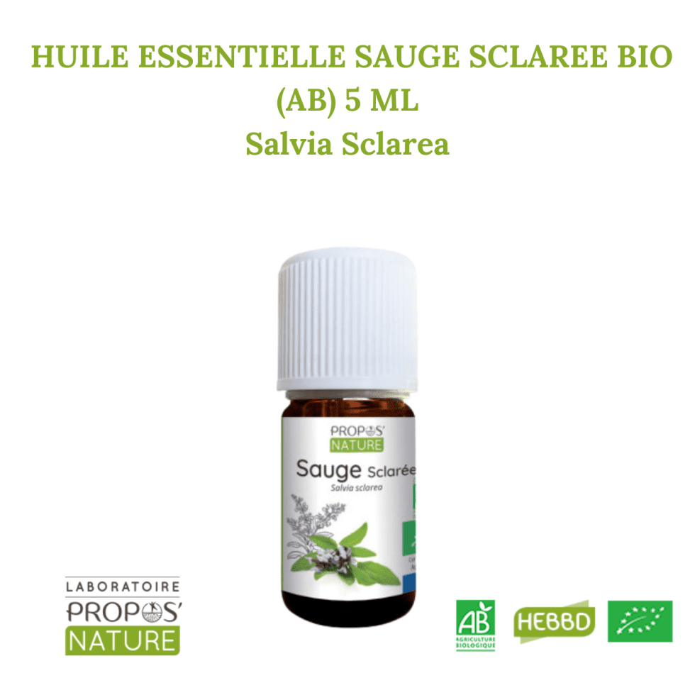 SAUGE SCLAREE BIO (AB) - HUILE ESSENTIELLE 5 ML - Salvia Sclarea